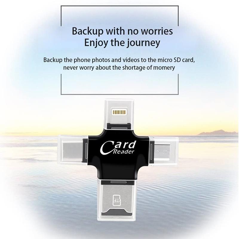 4 in 1 OTG Mobile Phone Card Reader – infinitias