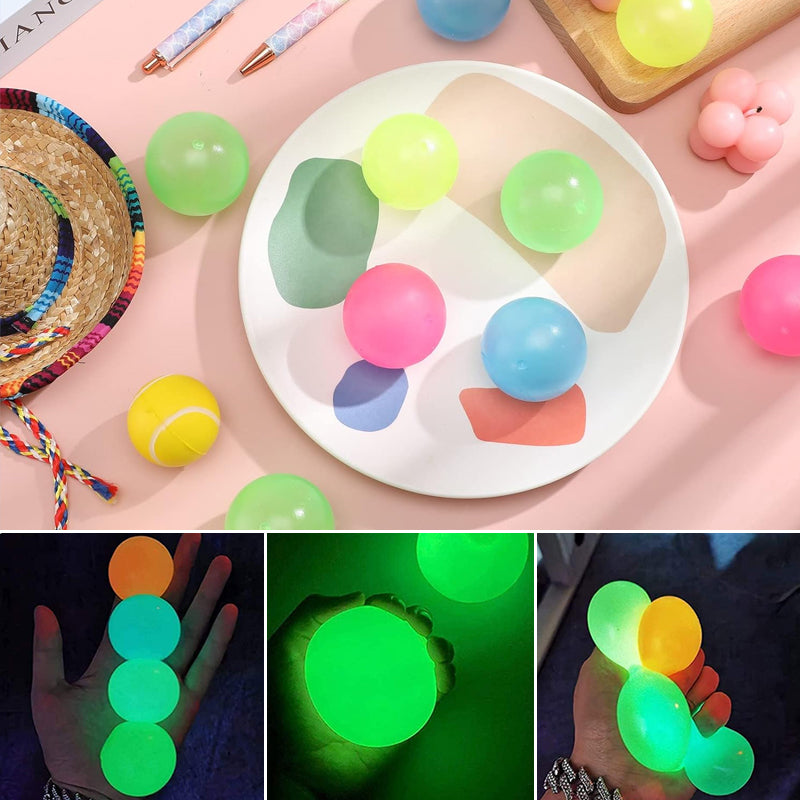 🌈Glow in The Dark Sticky Balls – infinitias