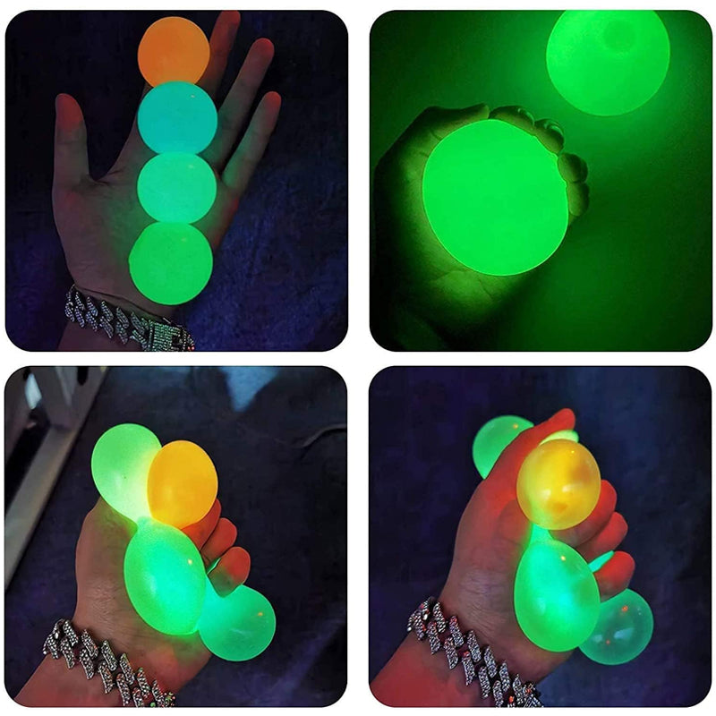 🌈Glow in The Dark Sticky Balls – infinitias