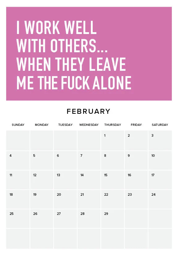 ADULTING IS HARD 2024 CALENDAR – infinitias