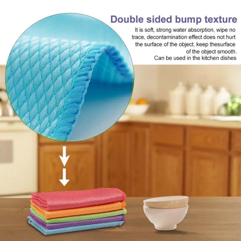 Fish Scale Microfiber Polishing Cleaning Cloth – infinitias