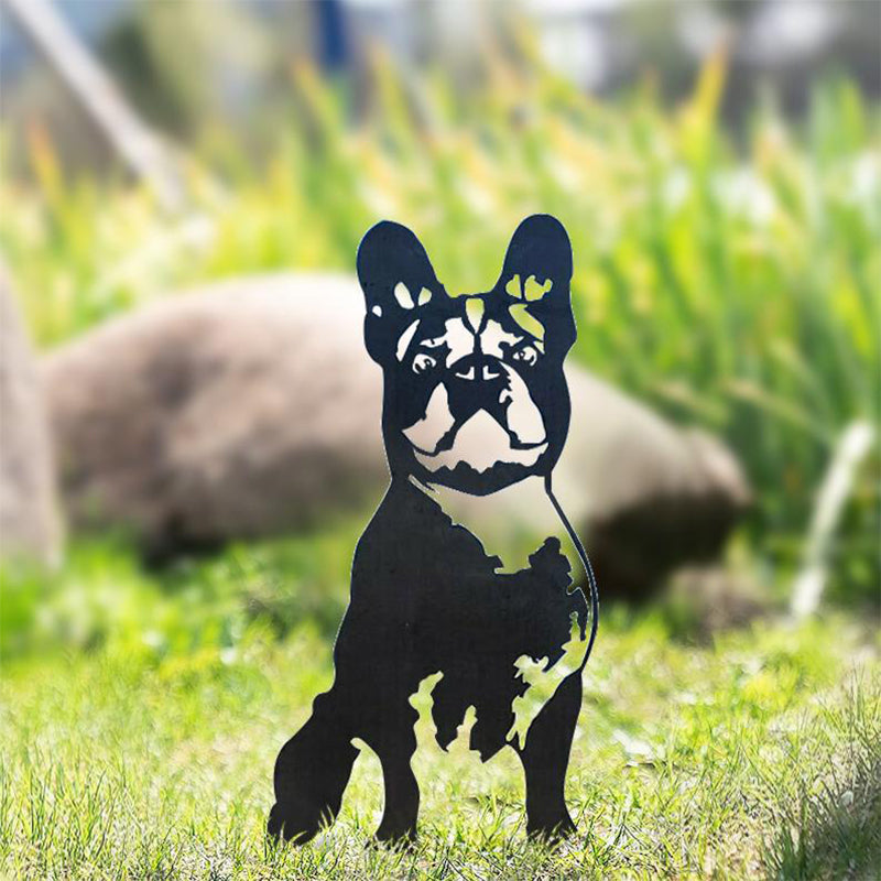 Metal Dog Silhouette Garden Decoration – infinitias